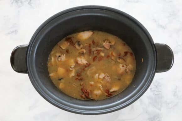 Slow Cooker Risotto - Chicken and Mushroom - Bake Play Smile