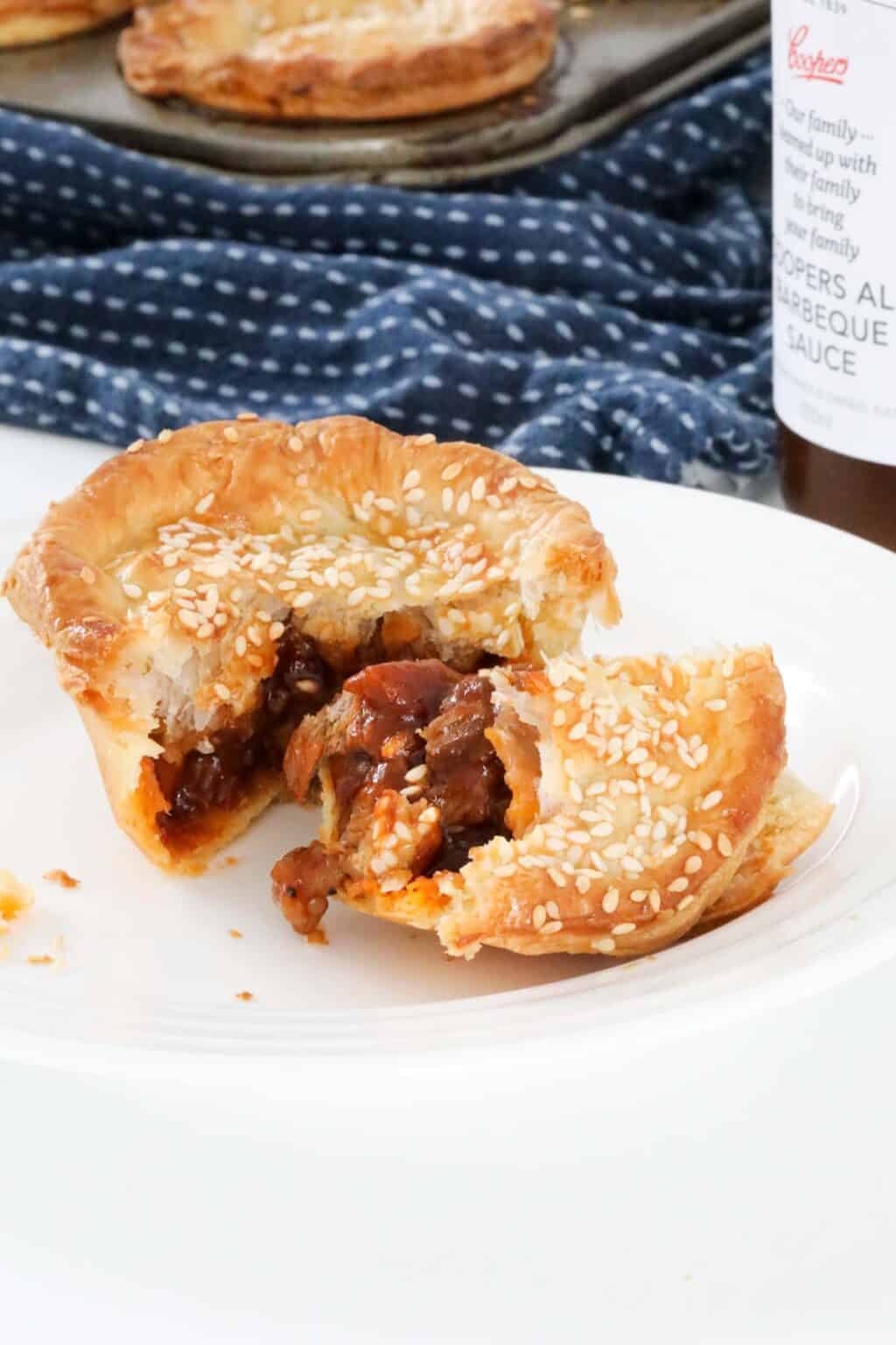 Chunky Beef Party Pies (Mini Meat Pies) - Bake Play Smile