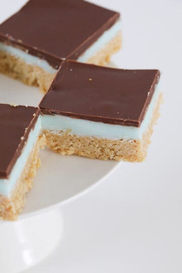 Old Fashioned Peppermint Slice - Bake Play Smile