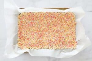 Rice Bubble Marshmallow Slice - Bake Play Smile