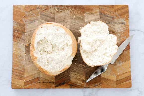 The ULTIMATE Creamy Spinach Cob Loaf - Bake Play Smile