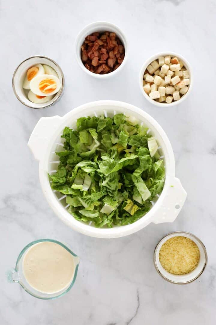 The BEST Homemade Caesar Salad Recipe - Bake Play Smile
