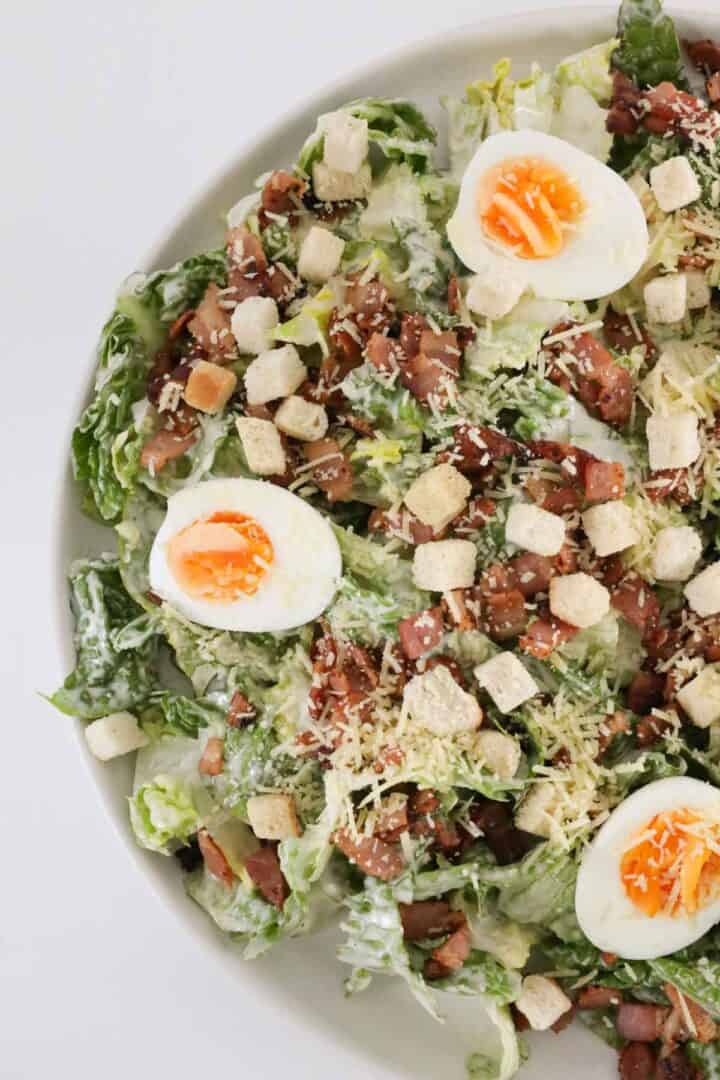 The BEST Homemade Caesar Salad Recipe - Bake Play Smile