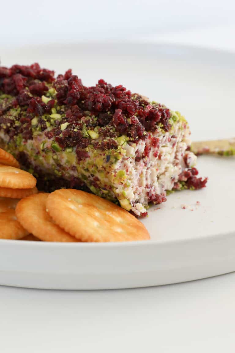 Cranberry Pistachio Goat Cheese Log - Bake Play Smile