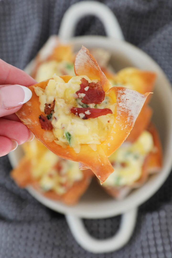 Jalapeno Popper Wonton Cups - Bake Play Smile