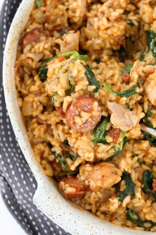Chicken Chorizo Risotto | Oven Baked - Bake Play Smile