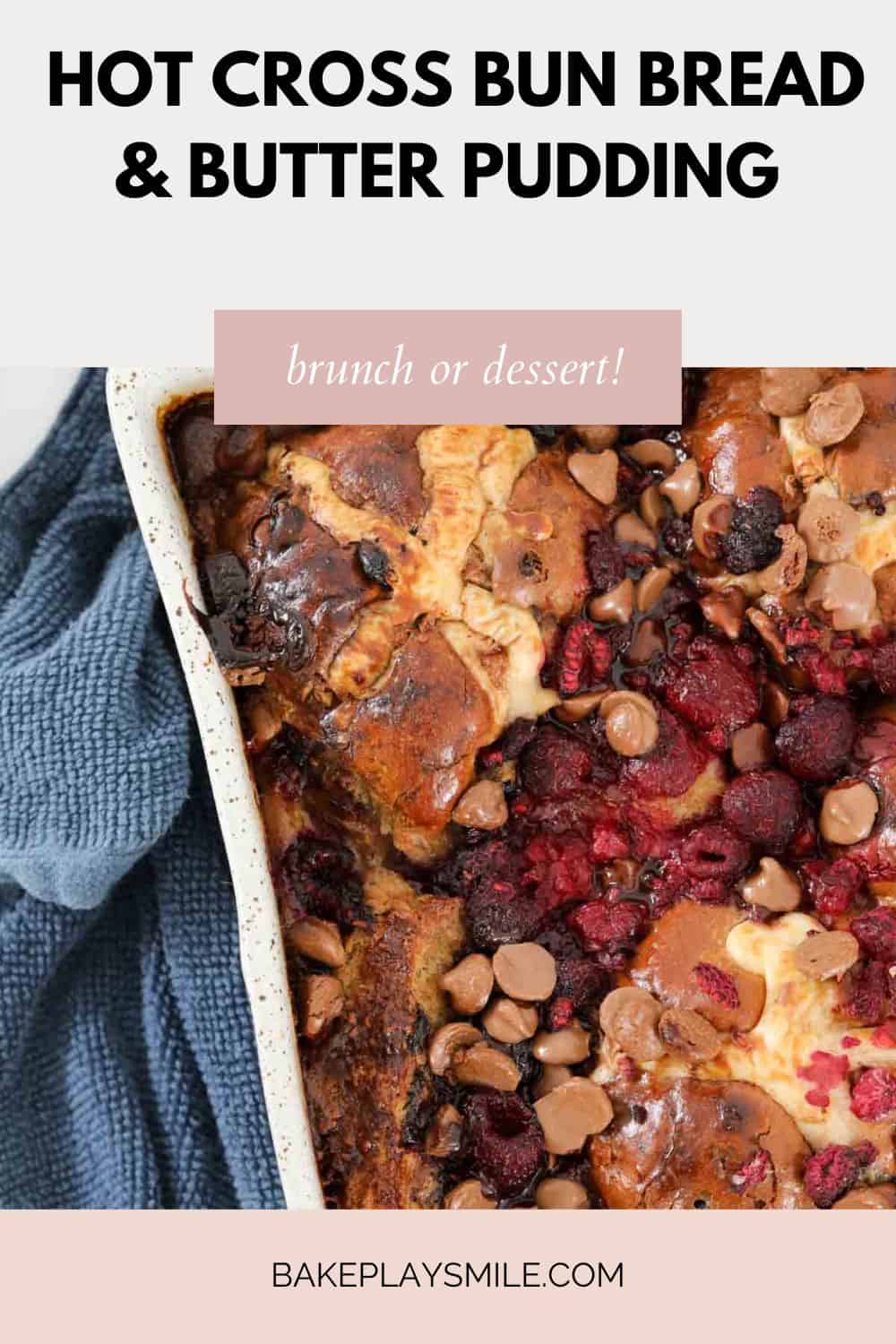 Simple Sizzling Cross Bun Bread And Butter Pudding Recipe - Quick Food ...