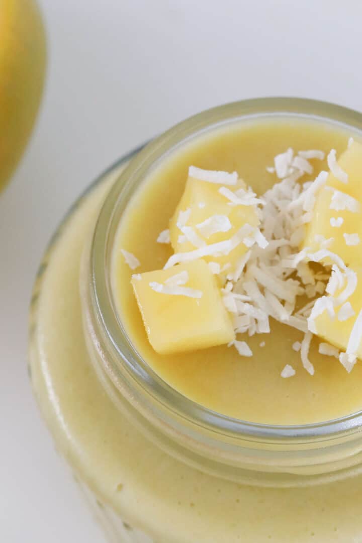 4 Ingredient Mango Pudding - Bake Play Smile