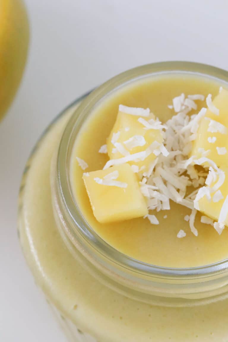 4 Ingredient Mango Pudding - Bake Play Smile