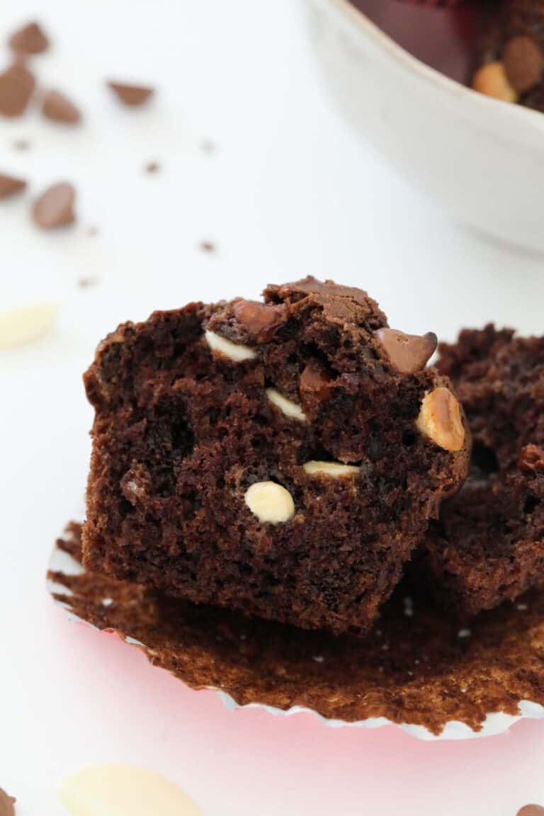 Triple Chocolate Muffins | Chocolate LOADED! - Bake Play Smile