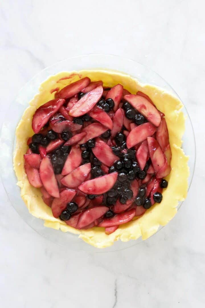 Easy Homemade Apple Blueberry Pie - Bake Play Smile