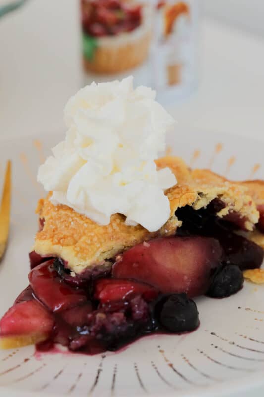 Easy Homemade Apple Blueberry Pie - Bake Play Smile