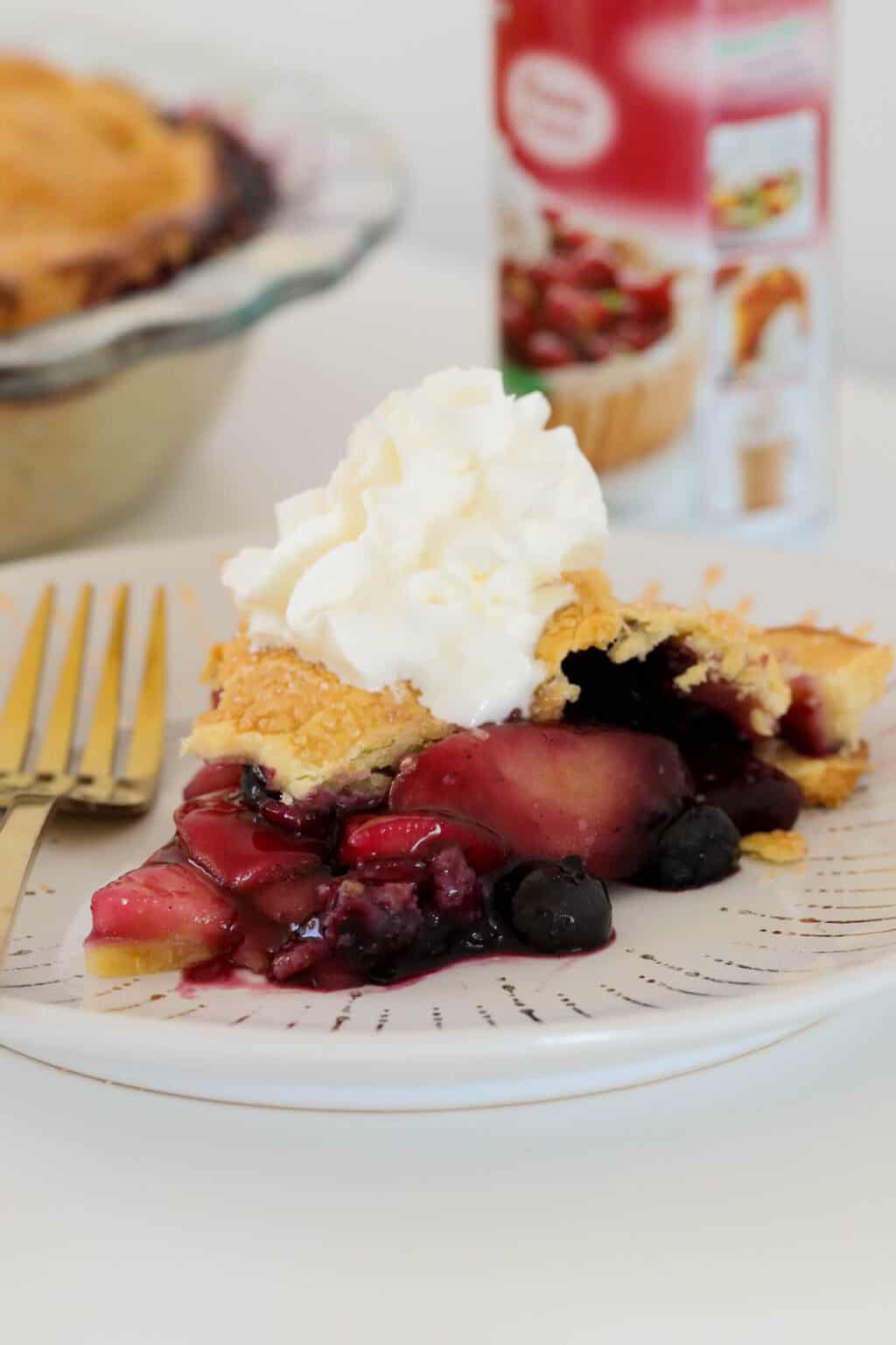 Easy Homemade Apple Blueberry Pie - Bake Play Smile
