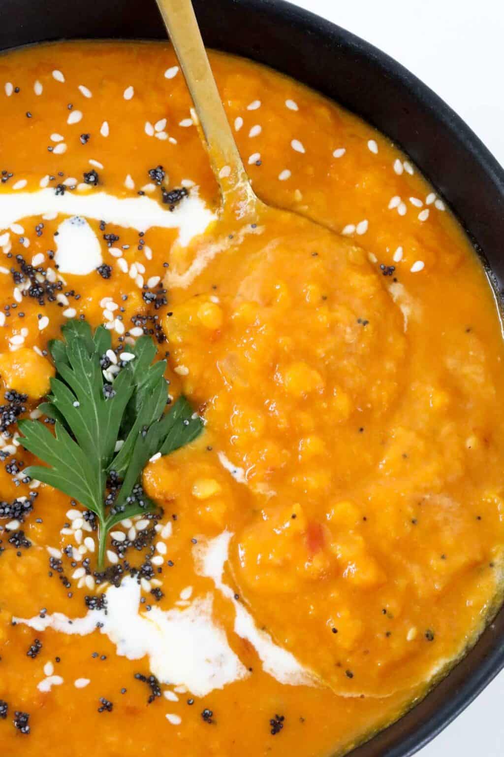 Carrot And Lentil Soup Bake Play Smile