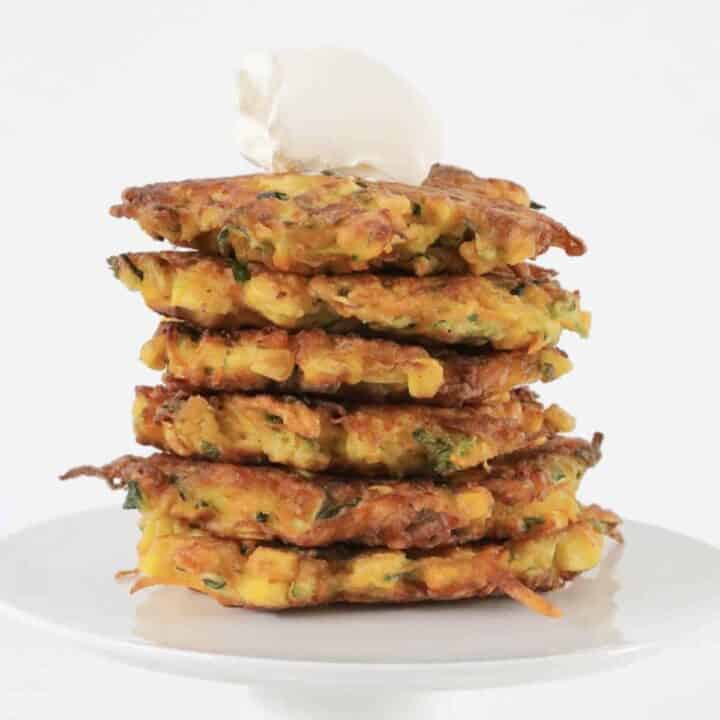 Healthy Vegetable Fritters | BEST Crispy Patties - Bake Play Smile