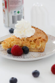 Coconut Pie | Super Easy Impossible Pie Recipe - Bake Play Smile