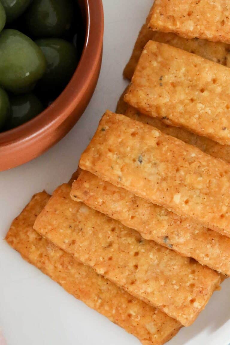 Homemade Cheese Stick Crackers - Bake Play Smile