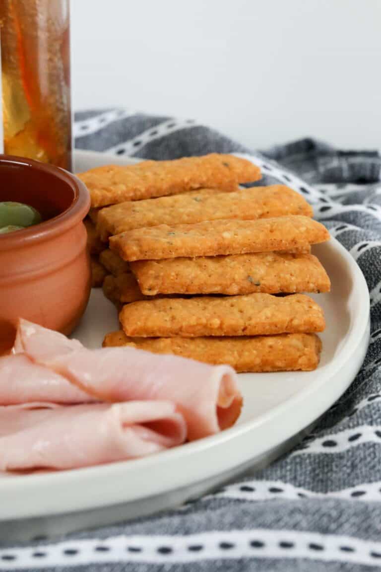 Homemade Cheese Stick Crackers - Bake Play Smile