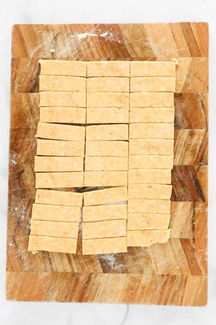 Homemade Cheese Stick Crackers - Bake Play Smile