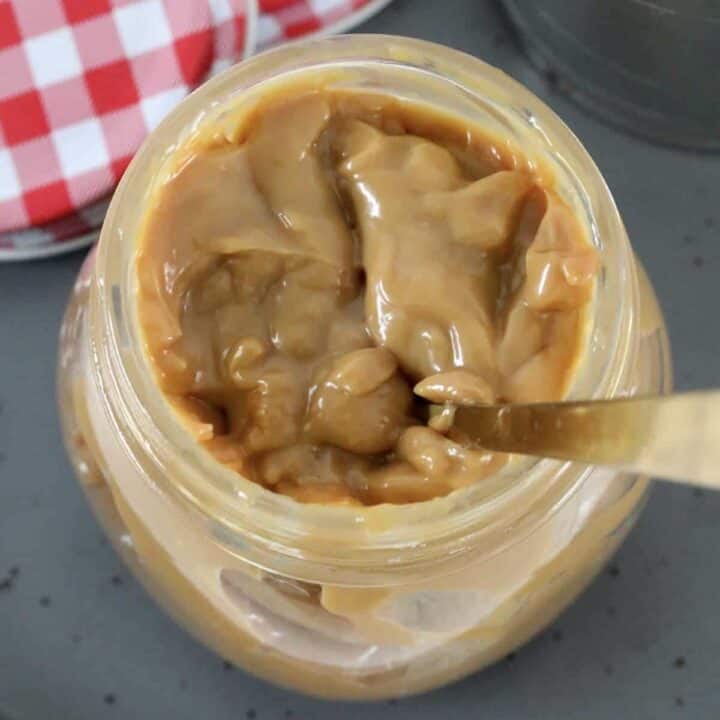 1 Ingredient Slow Cooker Condensed Milk Caramel - Bake Play Smile
