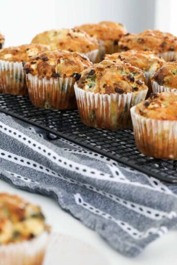 Feta & Spinach Muffins - Bake Play Smile