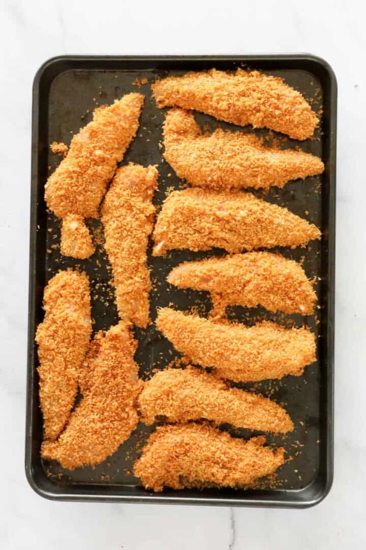 Crunchy And Crispy Oven Baked Chicken Tenderloins Bake Play Smile