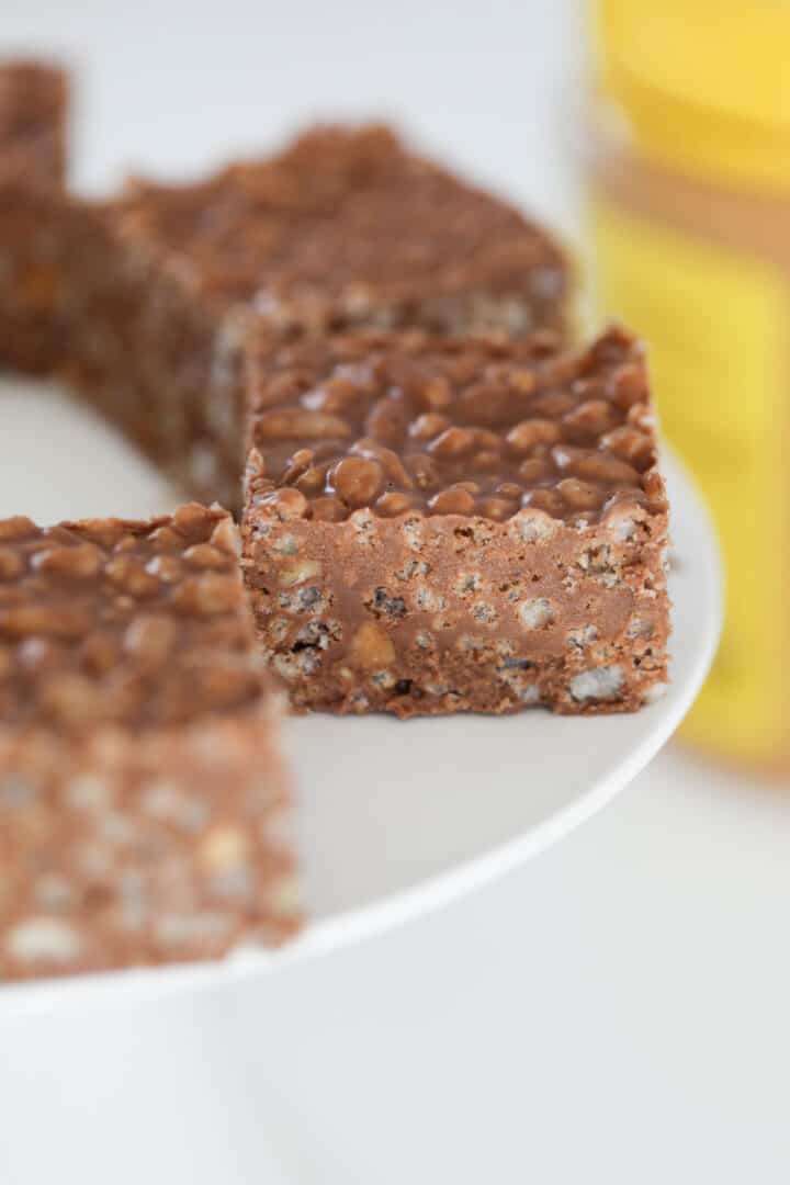 4 Ingredient Peanut Butter Crunch Bars - Bake Play Smile