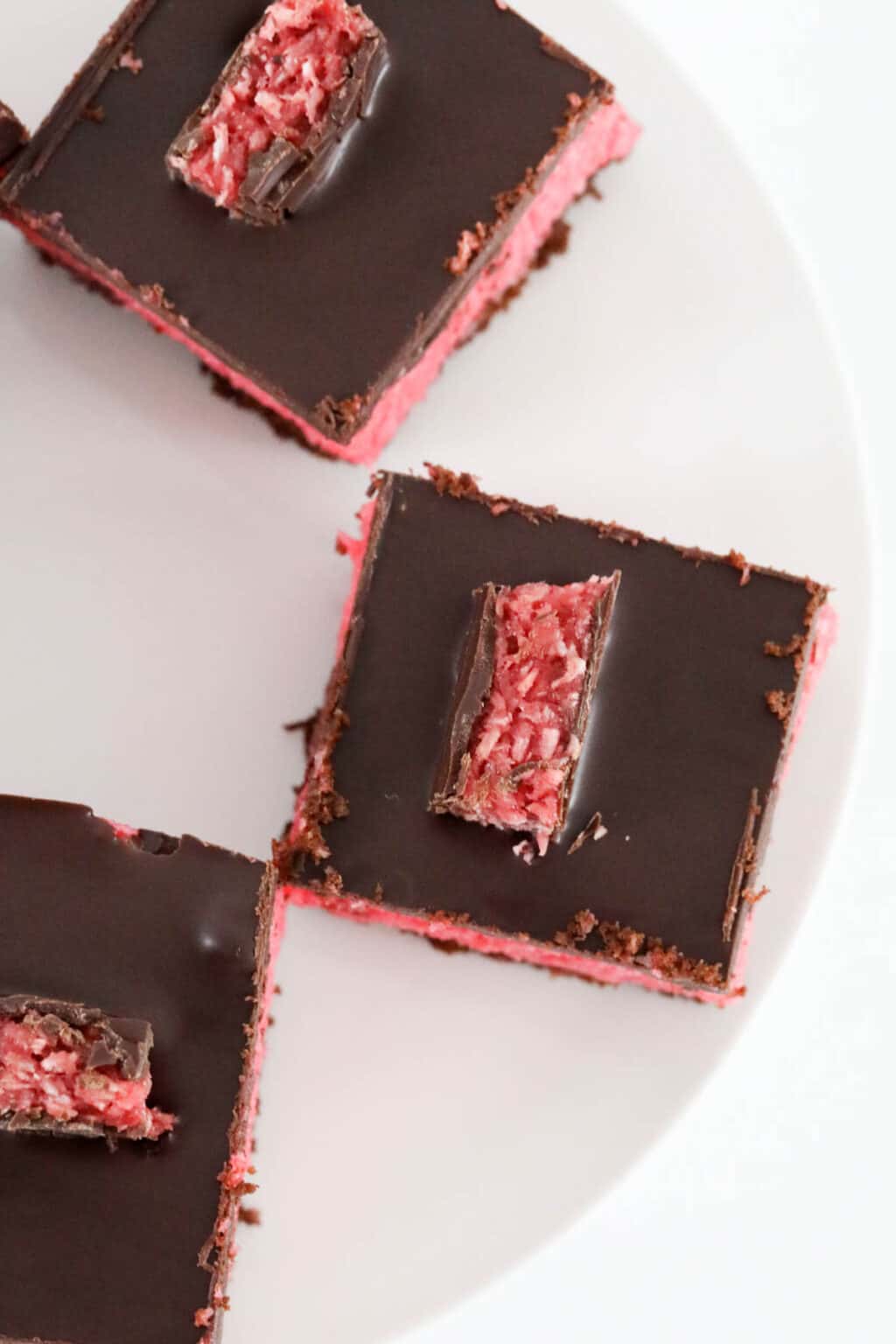 No-Bake Chocolate Cherry Ripe Slice - Bake Play Smile