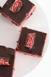 No-Bake Chocolate Cherry Ripe Slice - Bake Play Smile