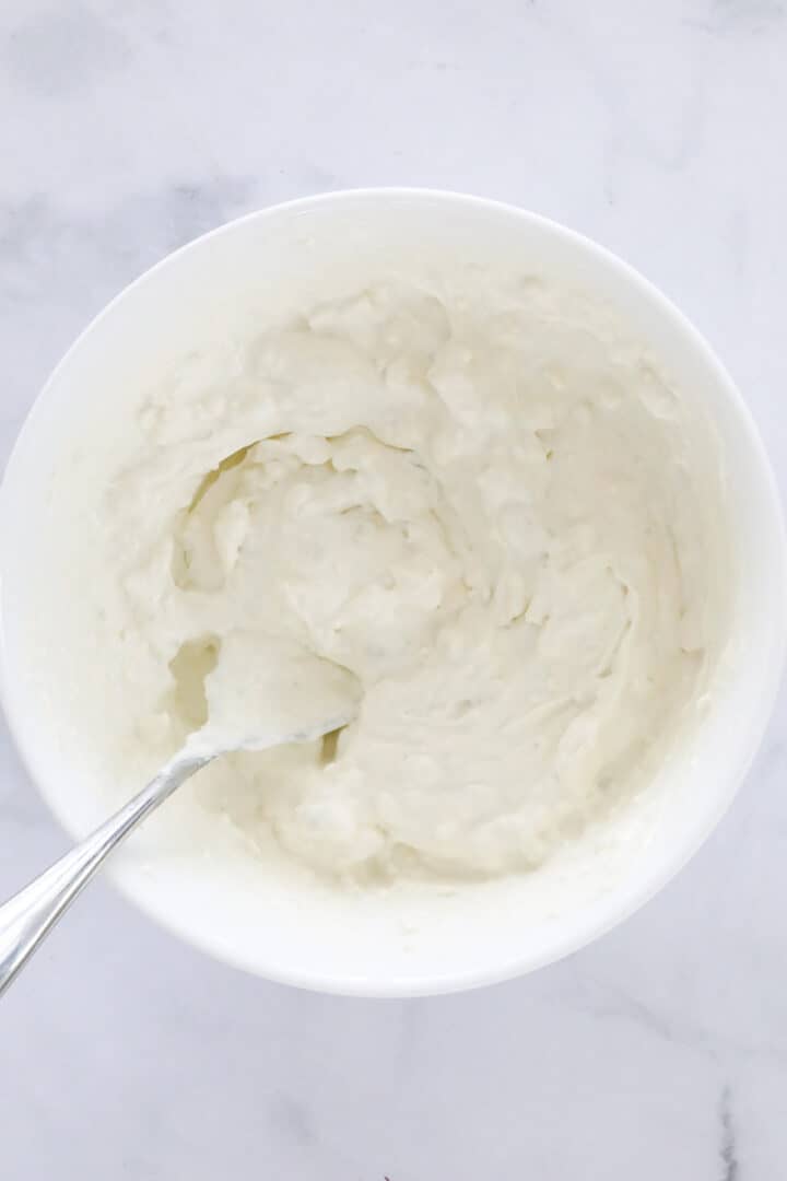 4 Ingredient Gooey Warm Blue Cheese Dip - Bake Play Smile