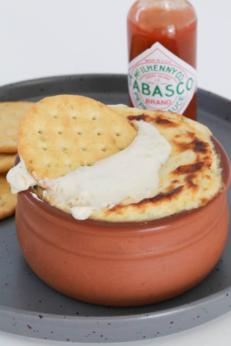 4 Ingredient Gooey Warm Blue Cheese Dip - Bake Play Smile