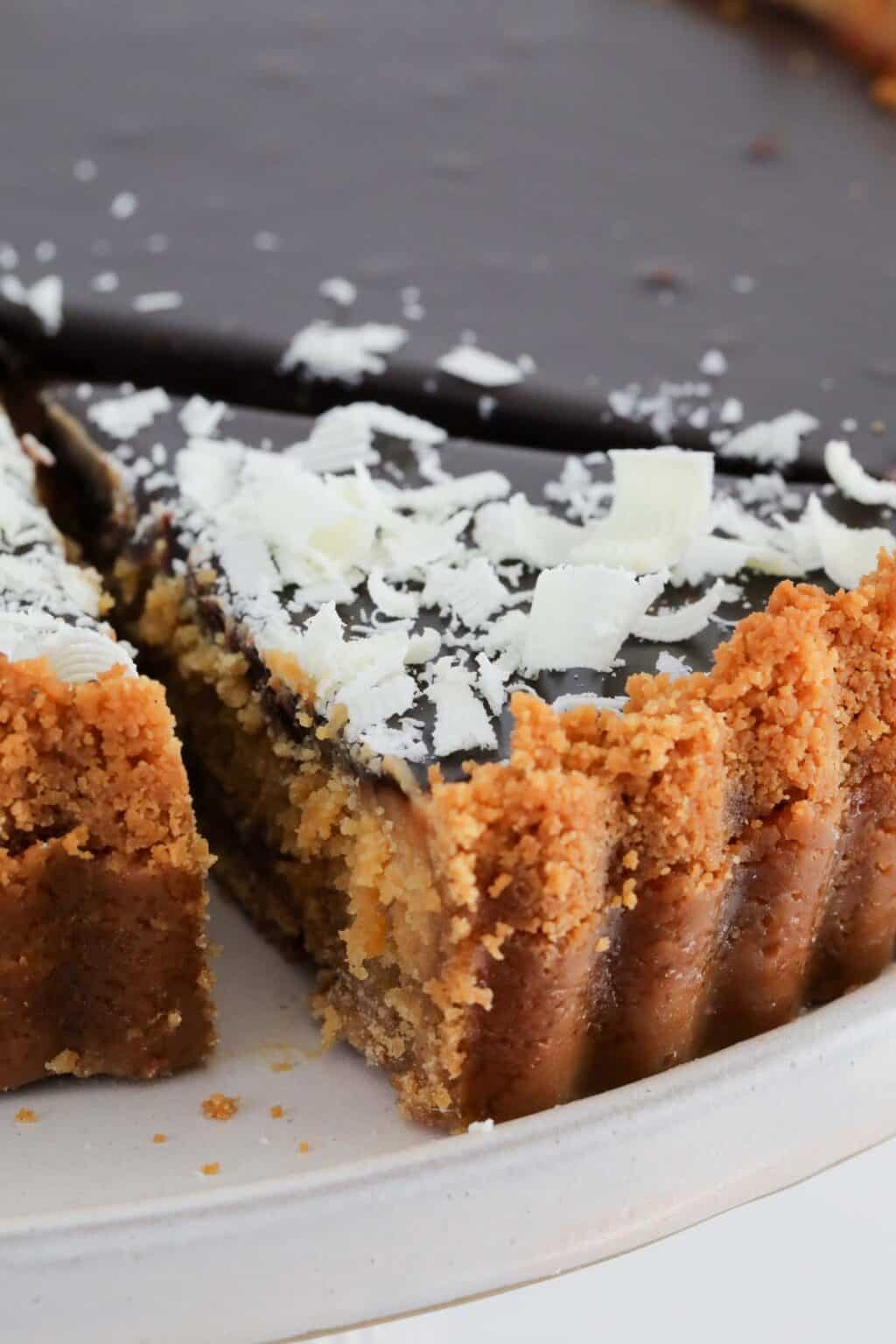 Chocolate Caramel Tart - Bake Play Smile