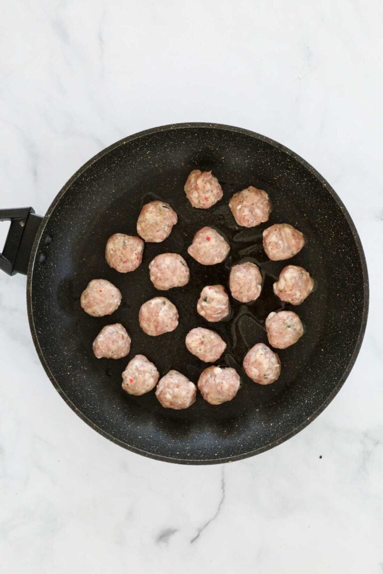 Italian Pork Sausage Meatballs | 30 Minute Recipe - Bake Play Smile