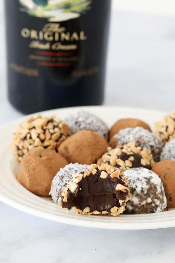 5 Ingredient Baileys Truffles | No Bake Recipe - Bake Play Smile