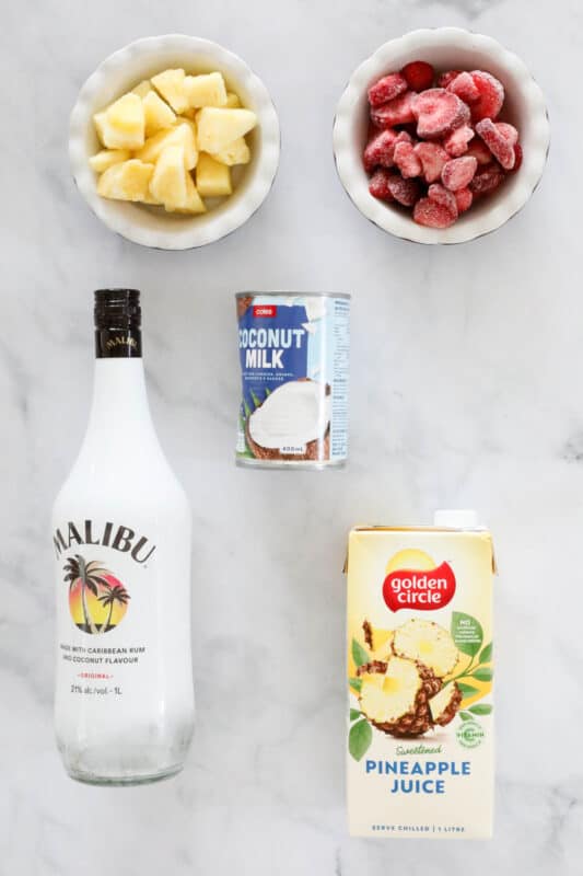 Fruity & Creamy Strawberry Colada Cocktail - Bake Play Smile