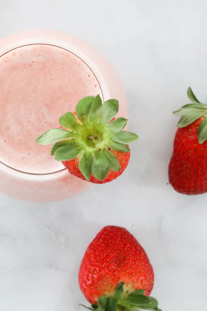 Fruity & Creamy Strawberry Colada Cocktail - Bake Play Smile