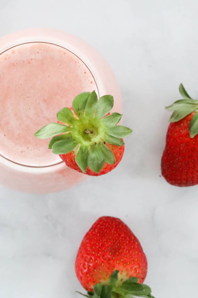 Fruity & Creamy Strawberry Colada Cocktail - Bake Play Smile