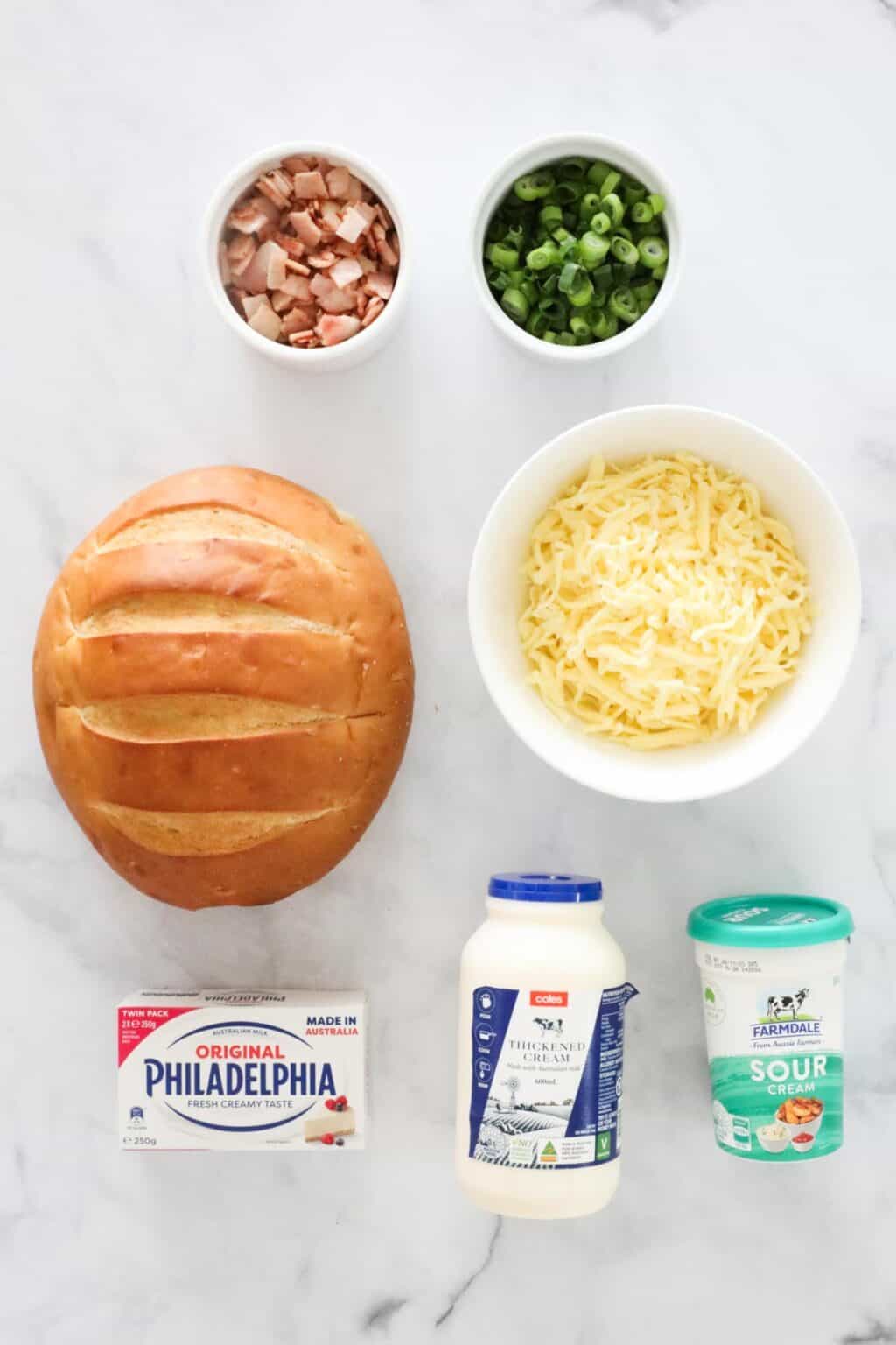 The BEST GOOEY & CHEESY Bacon And Cheese Cob Loaf - Bake Play Smile