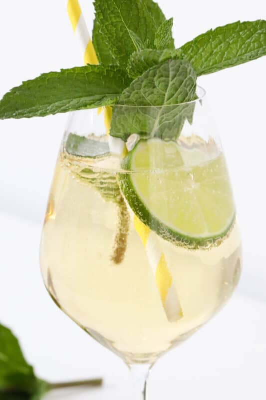 Hugo Spritz | 3 Ingredient Elderflower Cocktail - Bake Play Smile