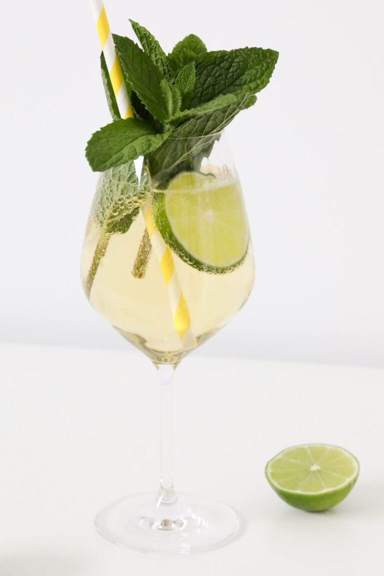 Hugo Spritz | 3 Ingredient Elderflower Cocktail - Bake Play Smile