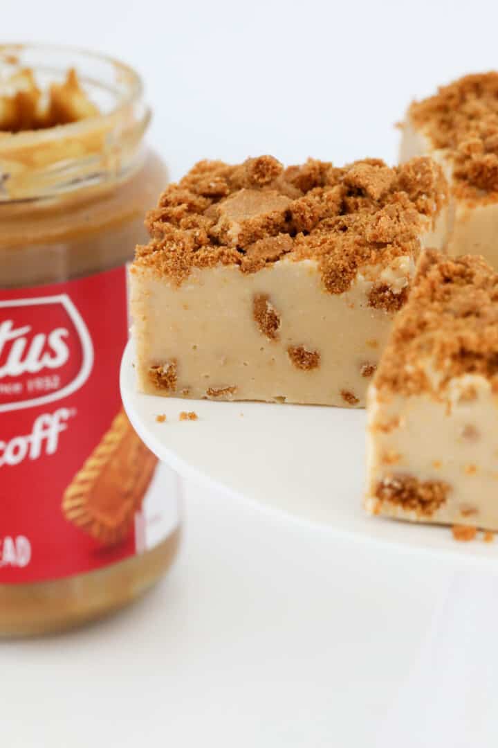 4 Ingredient Biscoff Fudge - Bake Play Smile