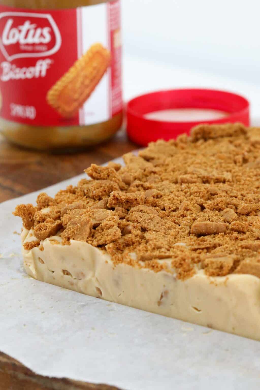 4 Ingredient Biscoff Fudge - Bake Play Smile