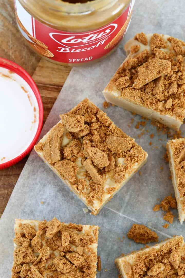 4 Ingredient Biscoff Fudge - Bake Play Smile