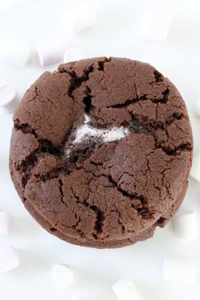The BEST Gooey & Chewy Chocolate Marshmallow Cookies - Bake Play Smile