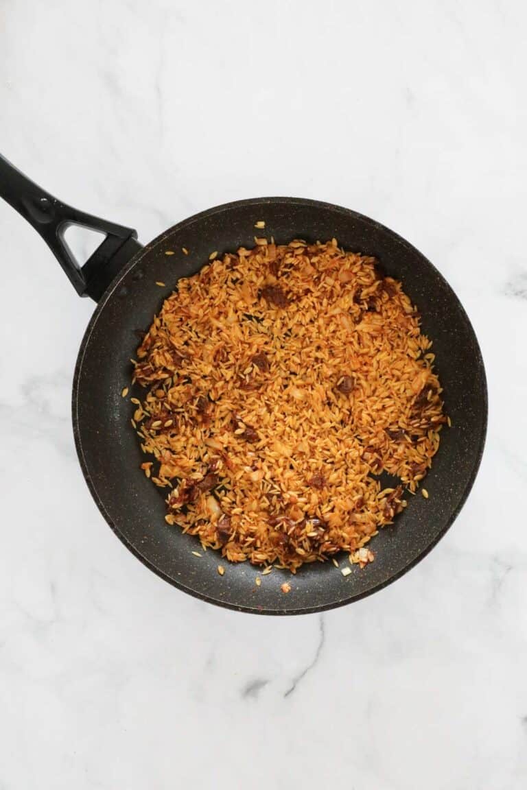 Pork Meatballs with Creamy Tomato Risoni - Bake Play Smile