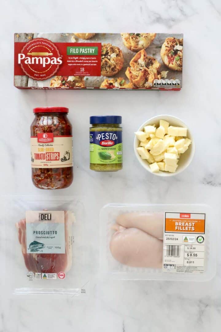 Crispy Oven-Baked Chicken Filo Parcels - Bake Play Smile