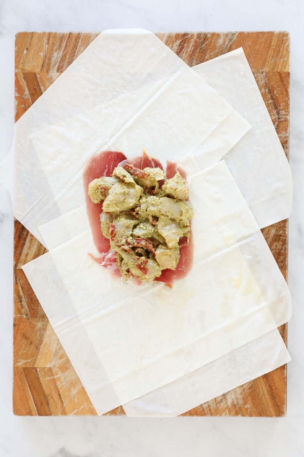 Crispy Oven-Baked Chicken Filo Parcels - Bake Play Smile