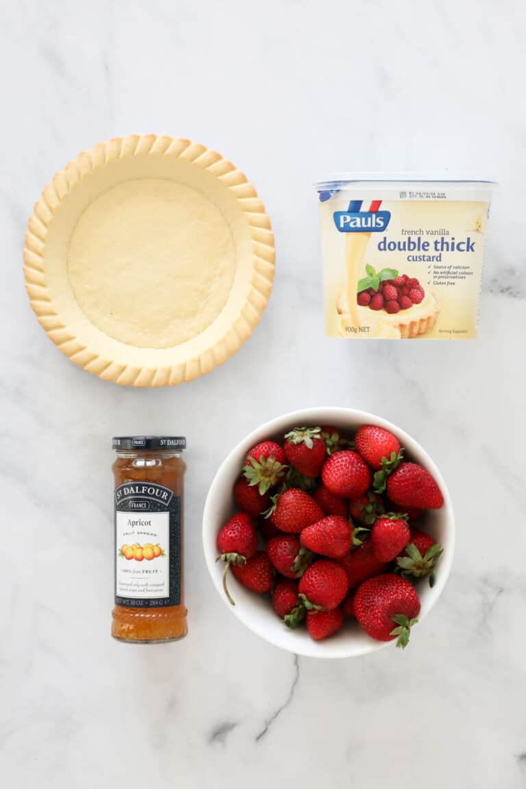 Cheats 4 Ingredient Strawberry Flan | 10 Minute No-Bake Recipe - Bake Play Smile