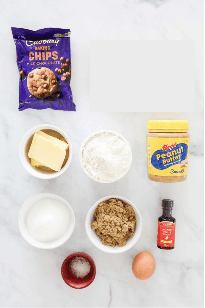 Soft & Chewy Chocolate Chip Peanut Butter Cookies - Bake Play Smile