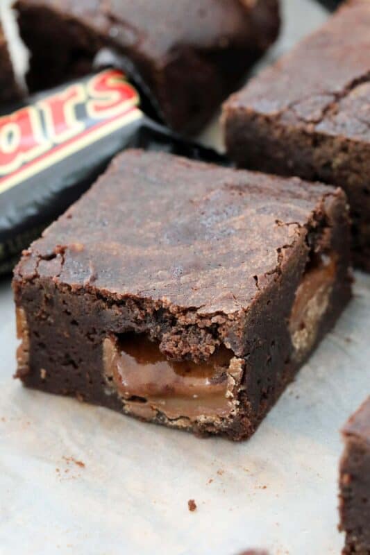 Fudgy & Chunky Mars Bar Brownies | One Bowl Melt & Mix Recipe - Bake ...